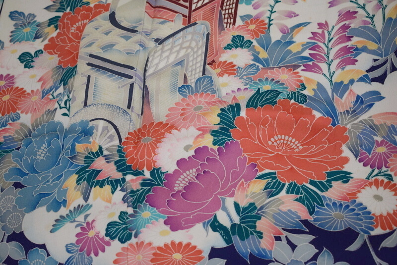 Yahoo!オークション - B23-6【凛々】中古品 正絹 振袖 4点組 まとめ売...