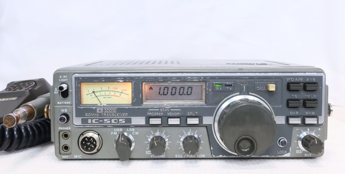Yahoo!オークション - ICOM IC-505 50MHz ポータブル 動作品