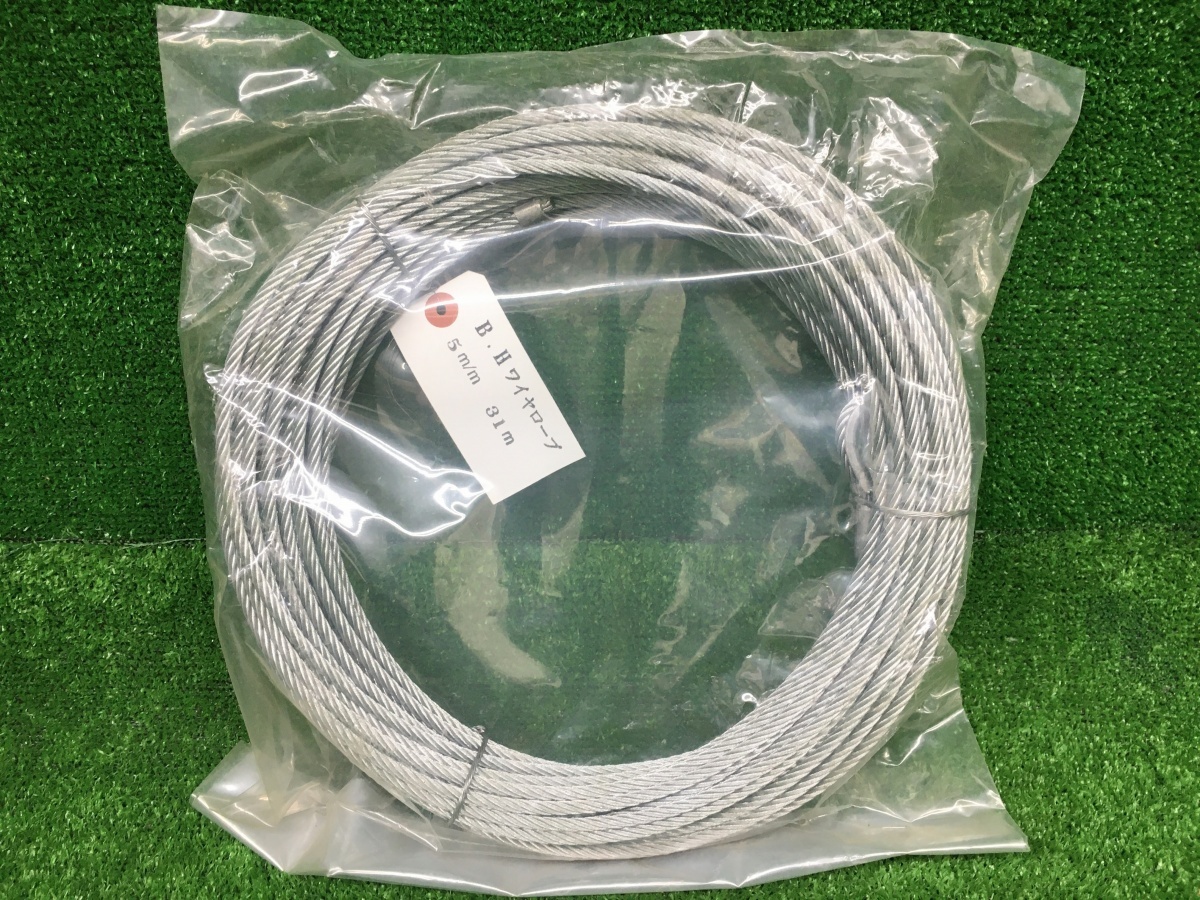 Yahoo!オークション - ③未使用品 ワイヤロープ 5mm×31m