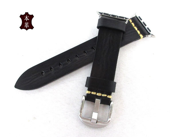 Yahoo!オークション - 送料185円 yg230 Apple Watch 38/40mm用 本革 バ...