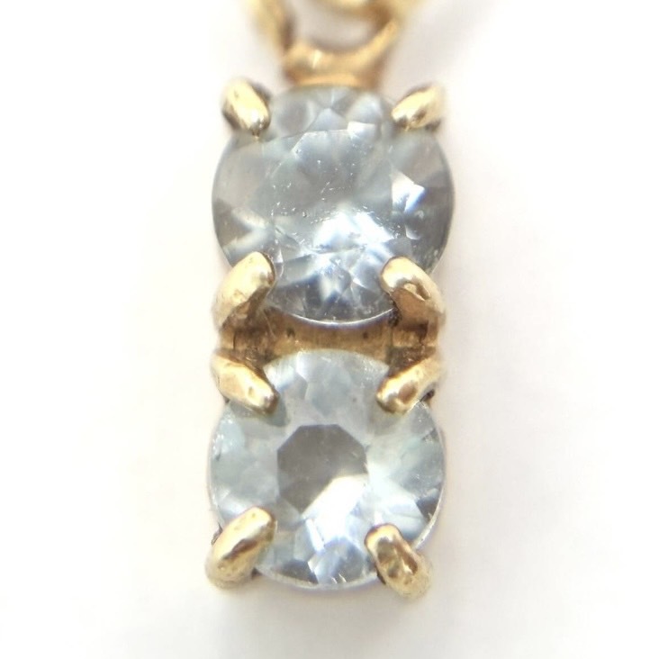 Yahoo!オークション - 【T】K18刻印 石付ペンダントトップ ネックレス...