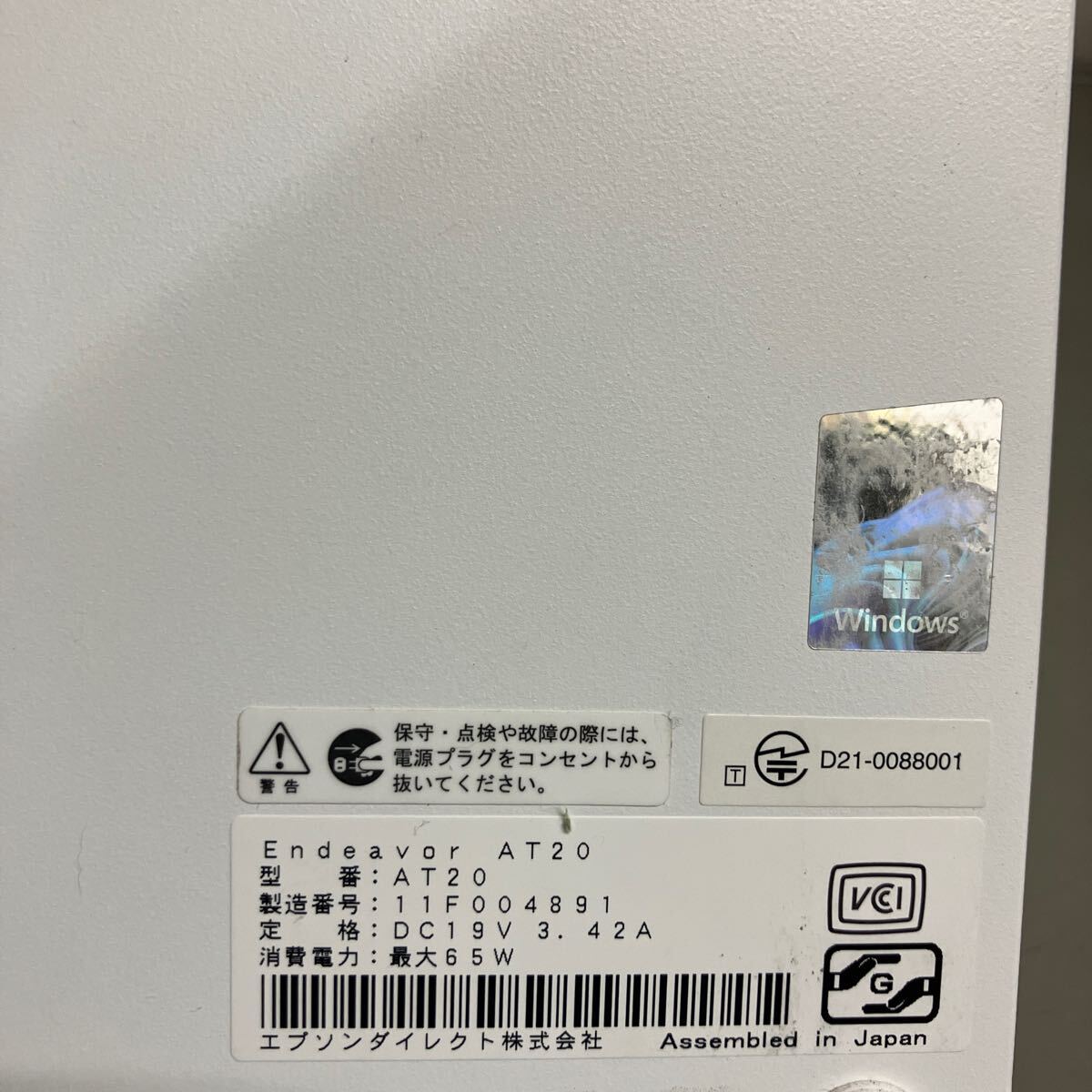 Yahoo!オークション - K12 EPSON Endeavor AT20 Core i5 10500T メモリ...