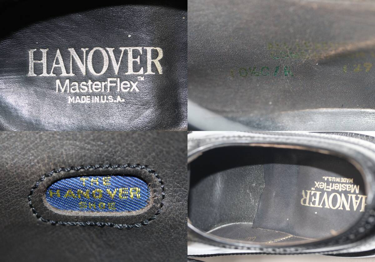 Yahoo!オークション - HANOVER ハノーバー ロングウイングチップ革靴 2...