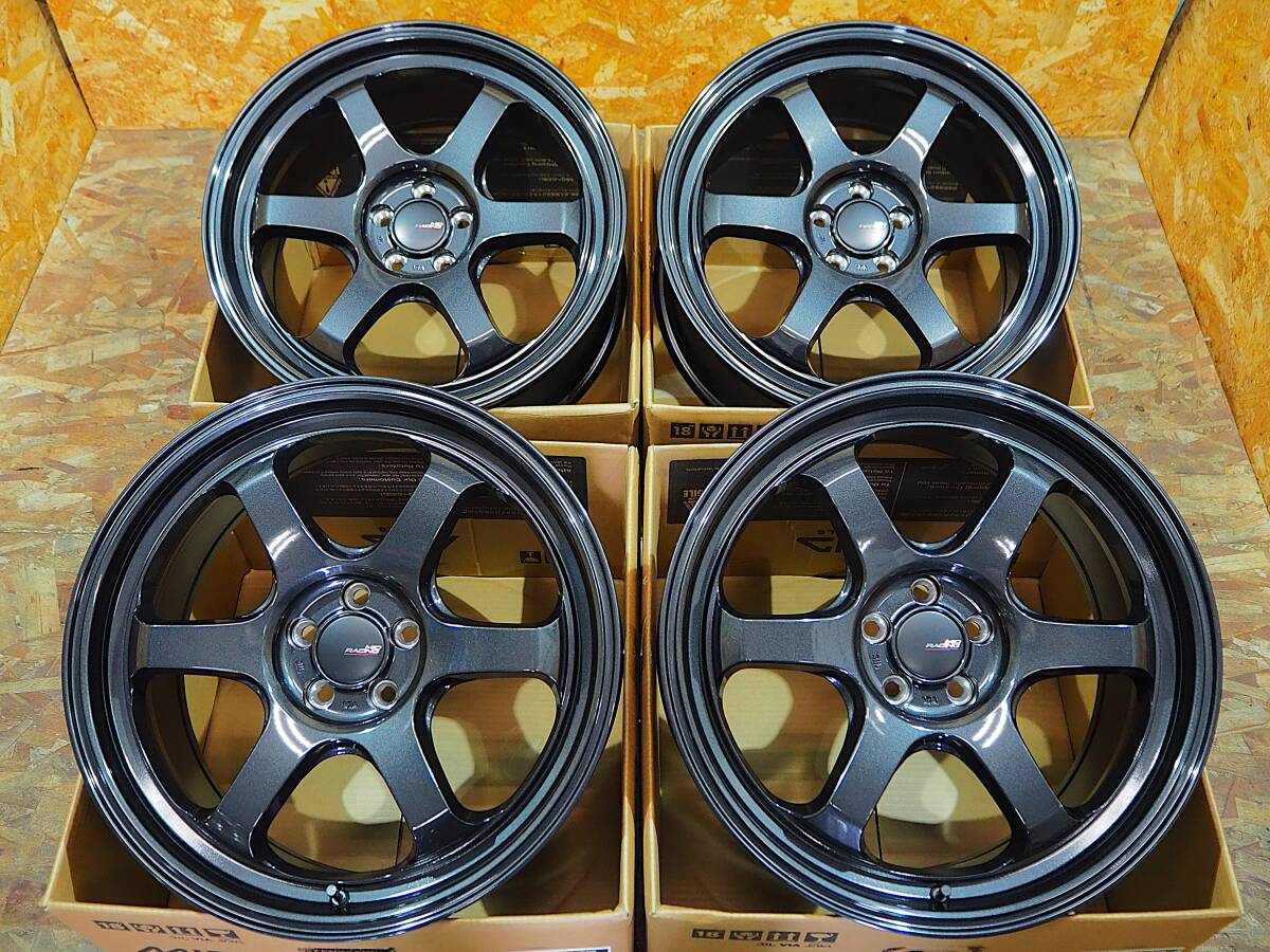 Yahoo!オークション - 6本スポーク 18inch 8.5J+45 5H100 MID RACING ...