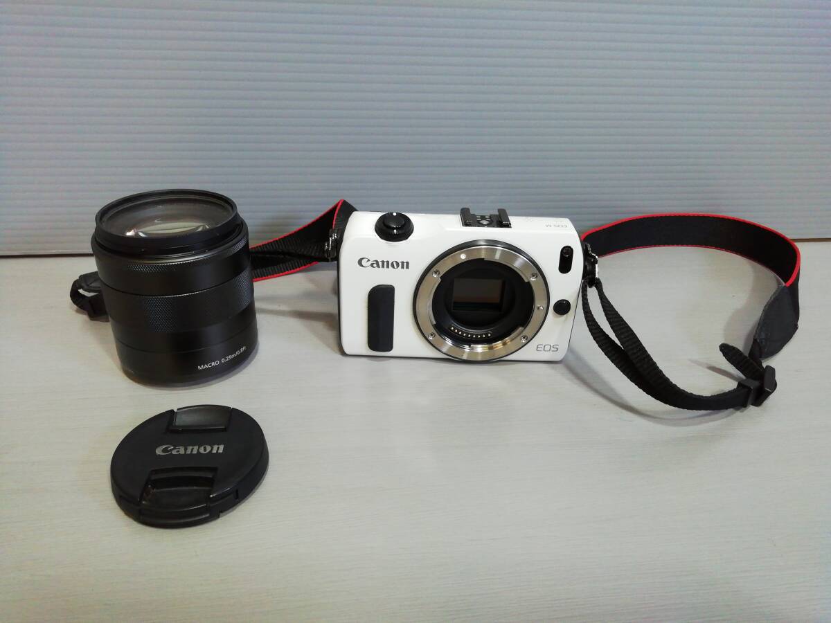 あ//H0047 Canon キャノン EOS M ミラーレス一眼 ストラップ付き レンズ付き ZOOM LENS EF-M(キヤノン)｜売買されたオークション情報、yahooの商品情報を ...