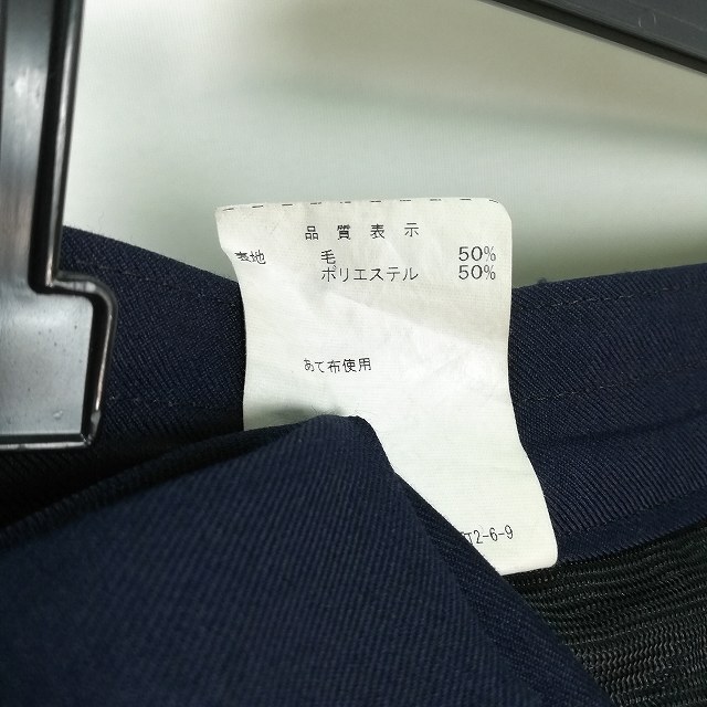 Yahoo!オークション - 1円 スクールスカート 夏物 w63-丈59 紺 中学 高...