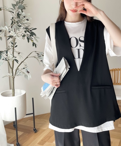 Yahoo!オークション - 「RIRIYANO」 ノースリーブブラウス LARGE ブラ...