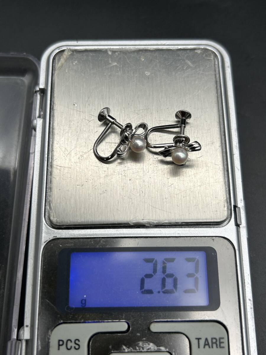 Yahoo!オークション - 【O42-31】MIKIMOTO ミキモト パール イヤリング...