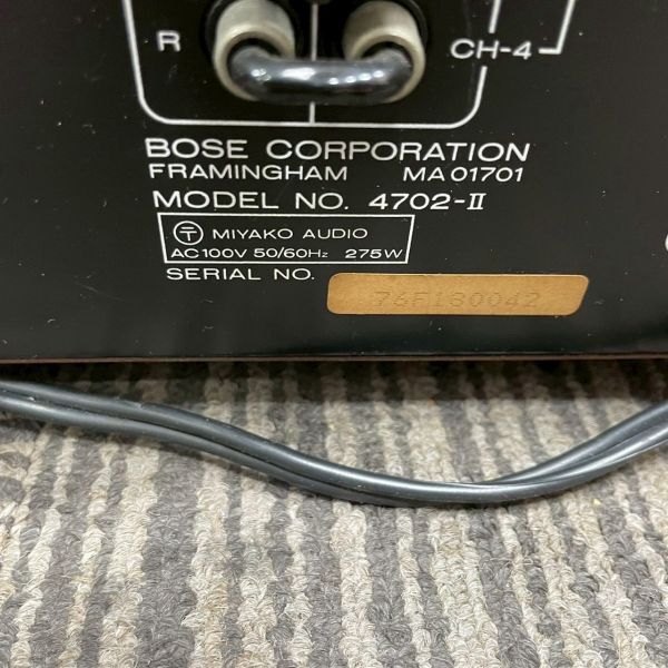 Yahoo!オークション - P112-S2 BOSE ボーズ 4702-Ⅱ プリメインアンプ ...