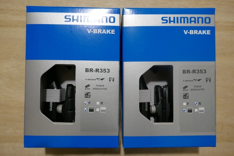 Yahoo!オークション - SHIMANO BR-R353 前後セット シマノ Vブレーキ ...