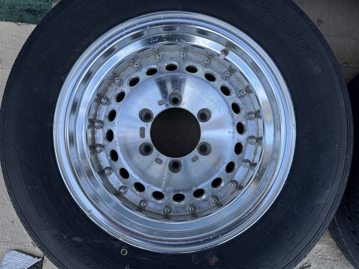 深リム SSR SPEED STAR AUSWUCH 15インチ 7J -13 139.7 6穴/ナンカン REMEX RX-615 225/60R15 2020年製 4本セット #588-1 ...