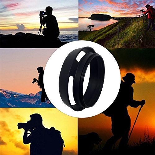 Yahoo!オークション - 金属製 レンズフード 49mm アルミメタルレンズフ...