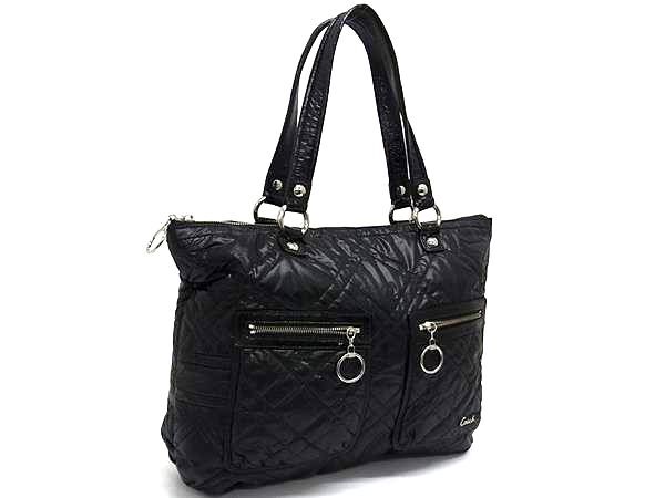 Yahoo!オークション - 1円 美品 COACH コーチ 15873 ナイロン ハンドバ...