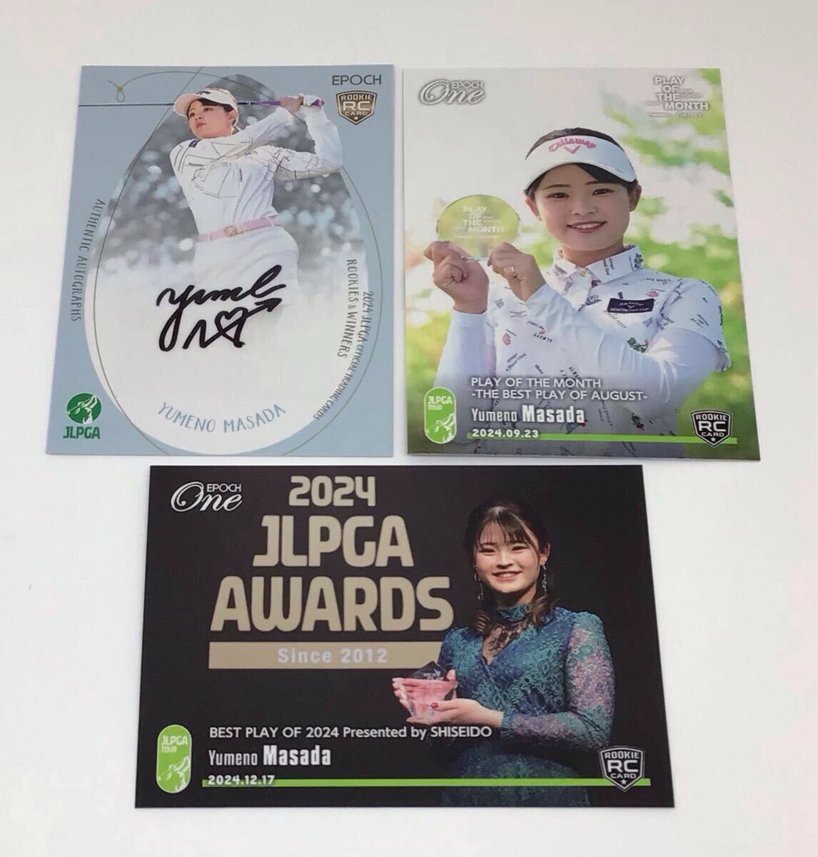 Yahoo!オークション - 【政田夢乃】直筆サイン カード EPOCH JLPGA 202...