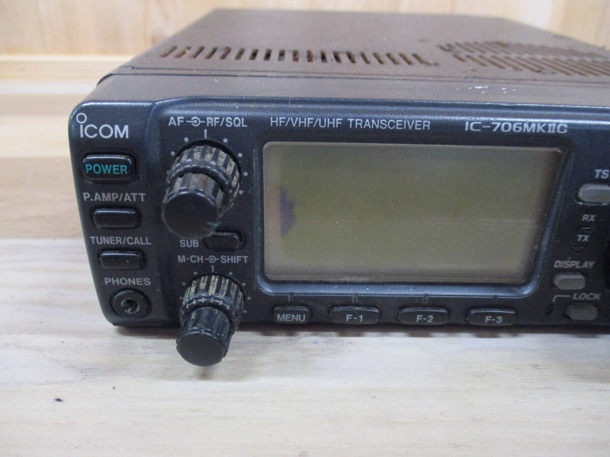 Yahoo!オークション - 未検品 ジャンク ② iCOM HF VHF UHF TRANSCEIVE...