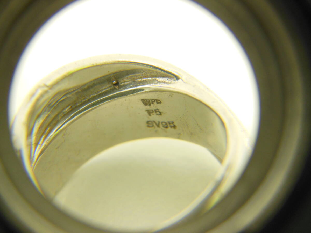 Yahoo!オークション - アクセサリー祭 SV95 / P5リング 約12g シルバー...