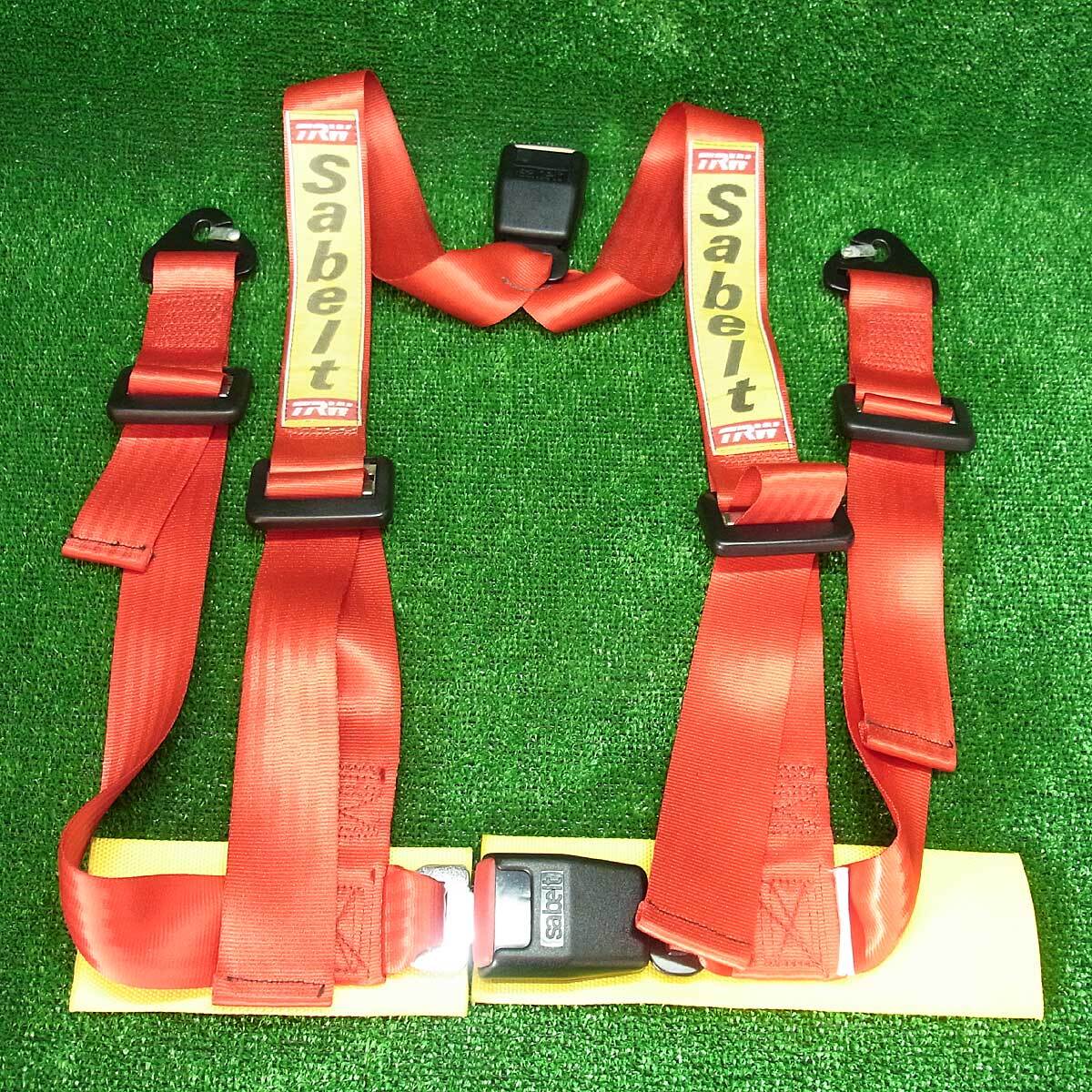 Yahoo!オークション - TRW Sabelt 4点式 シートベルト ショルダーパッ...