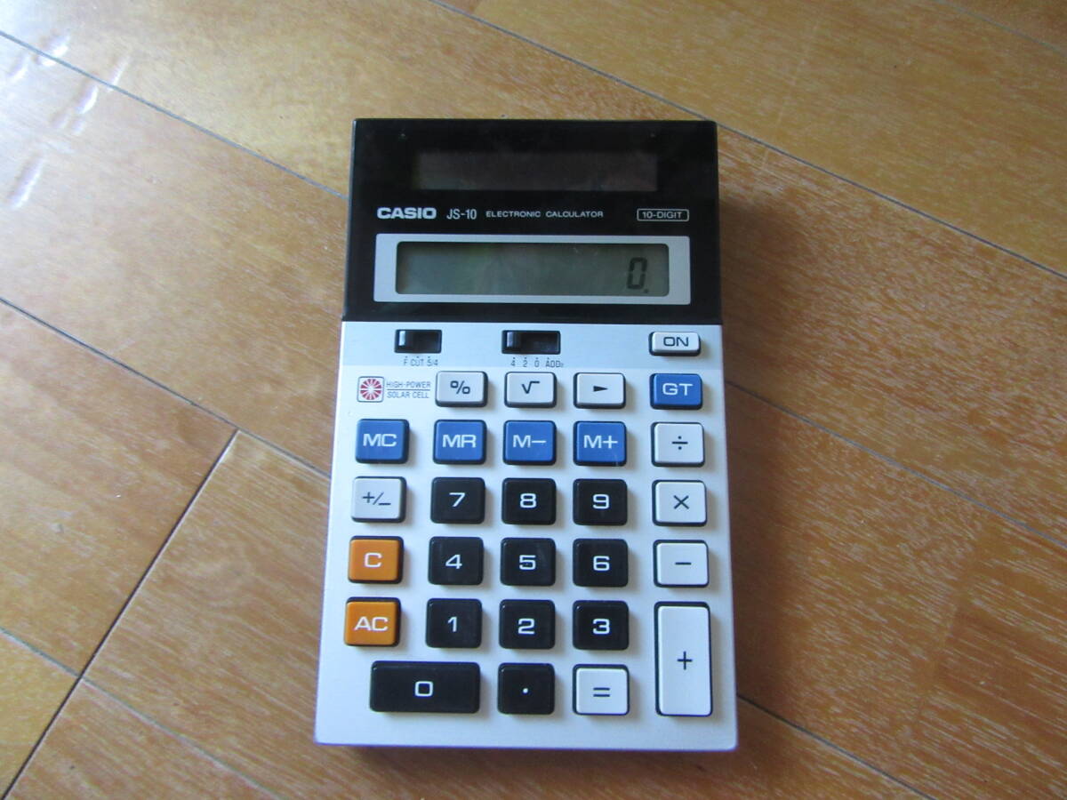 Yahoo!オークション - 【CASIO/カシオ】ソーラー電卓 JS-10 10桁 日本...