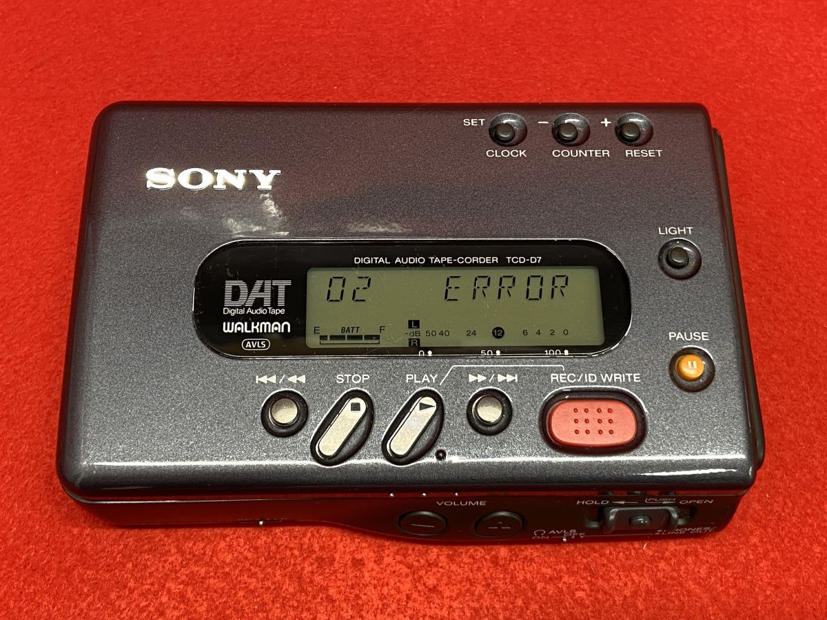 M611 SONY ソニー TCD-D7 DAT ウォークマン 高級 ポータブルプレイヤー ダット機 カセット テープ コーダー 通電確認済み b(DAT機器)｜売買されたオークション情報 ...