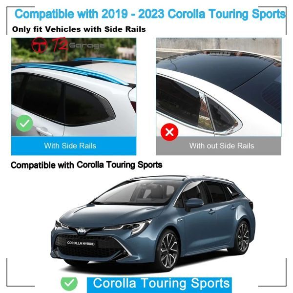 Yahoo!オークション - カローラツーリング E210 ルーフキャリア 2019年...