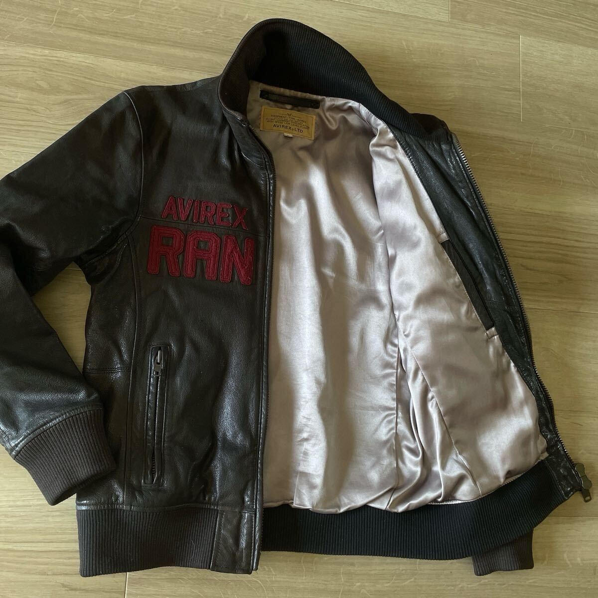Yahoo!オークション - AVIREX レザージャケット フライトジャケット L