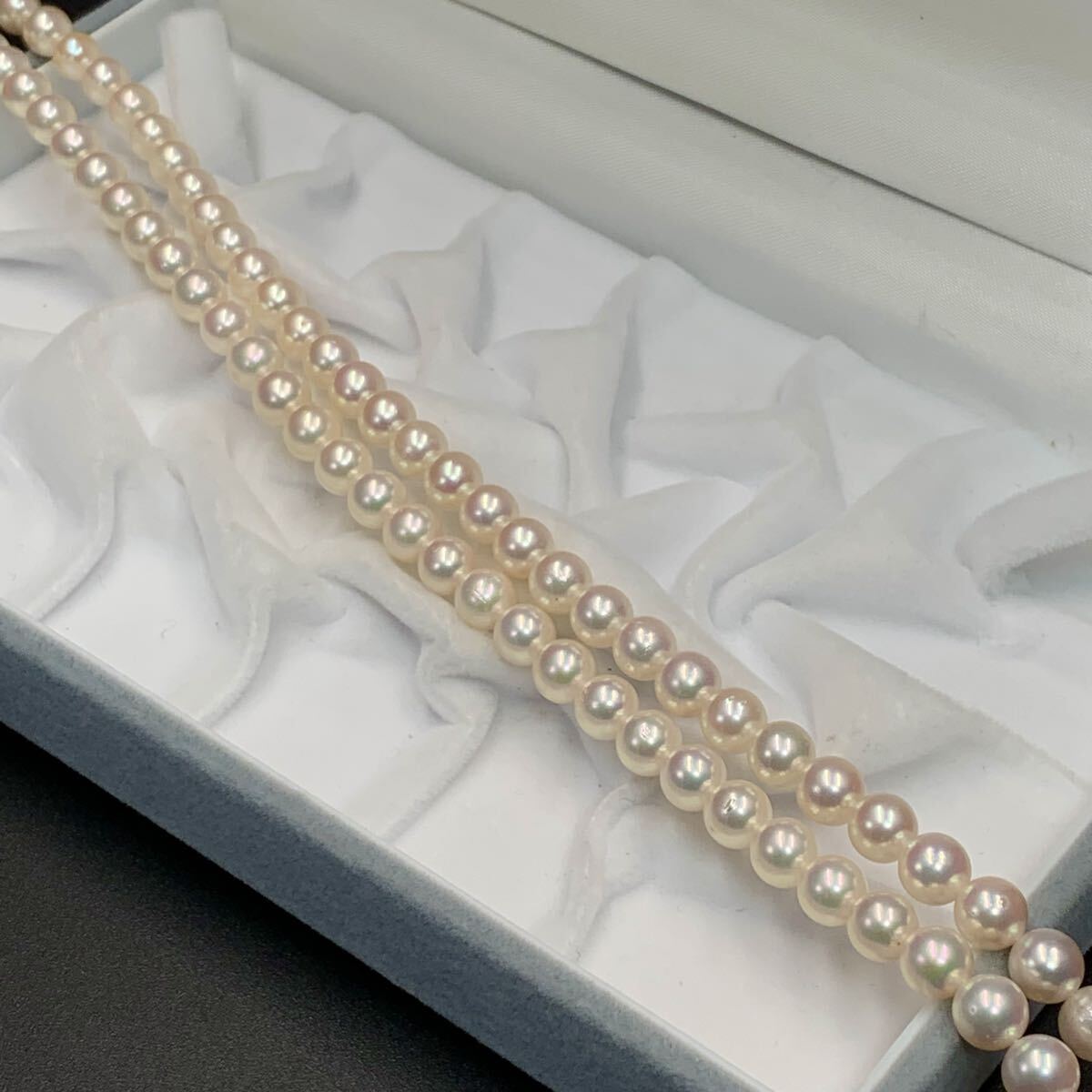 Yahoo!オークション - TASAKI/K18 花珠級 ロング アコヤ あこや パール...