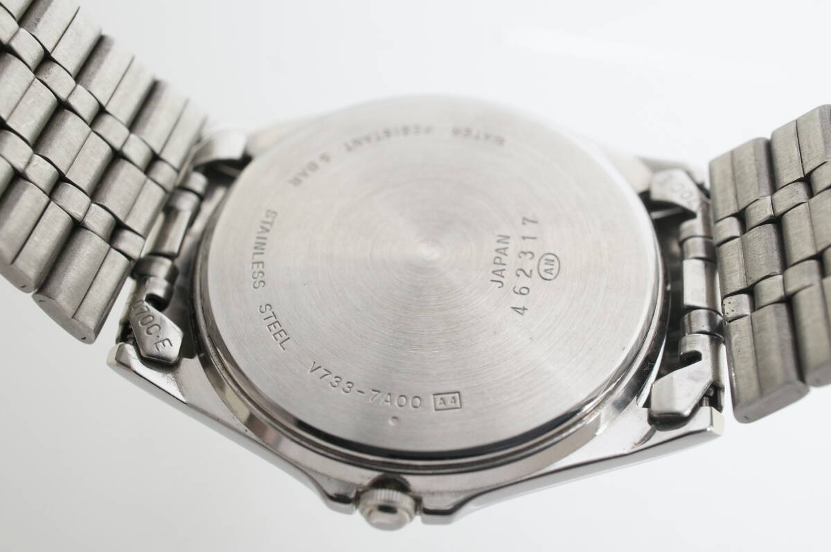 Yahoo!オークション - G107 作動良好 SEIKO セイコー ALBA アルバ V733...