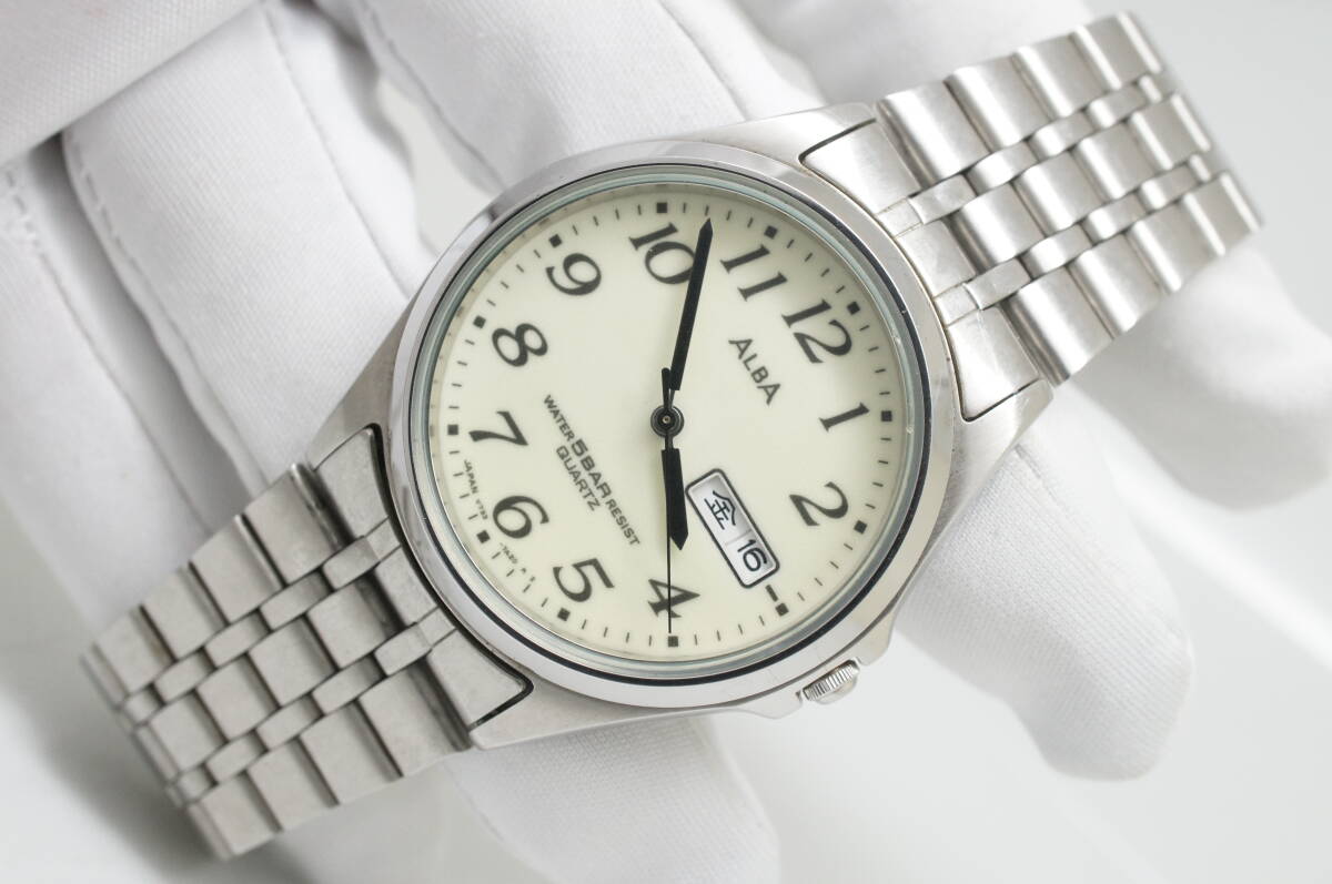 Yahoo!オークション - G107 作動良好 SEIKO セイコー ALBA アルバ V733...