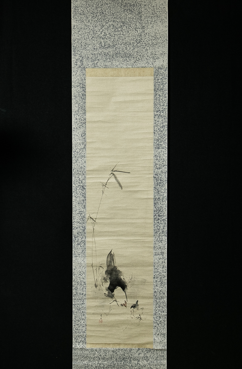 Yahoo!オークション - 3113【模写】 岸米山 鶏図 岸竹堂の孫 京都の画...