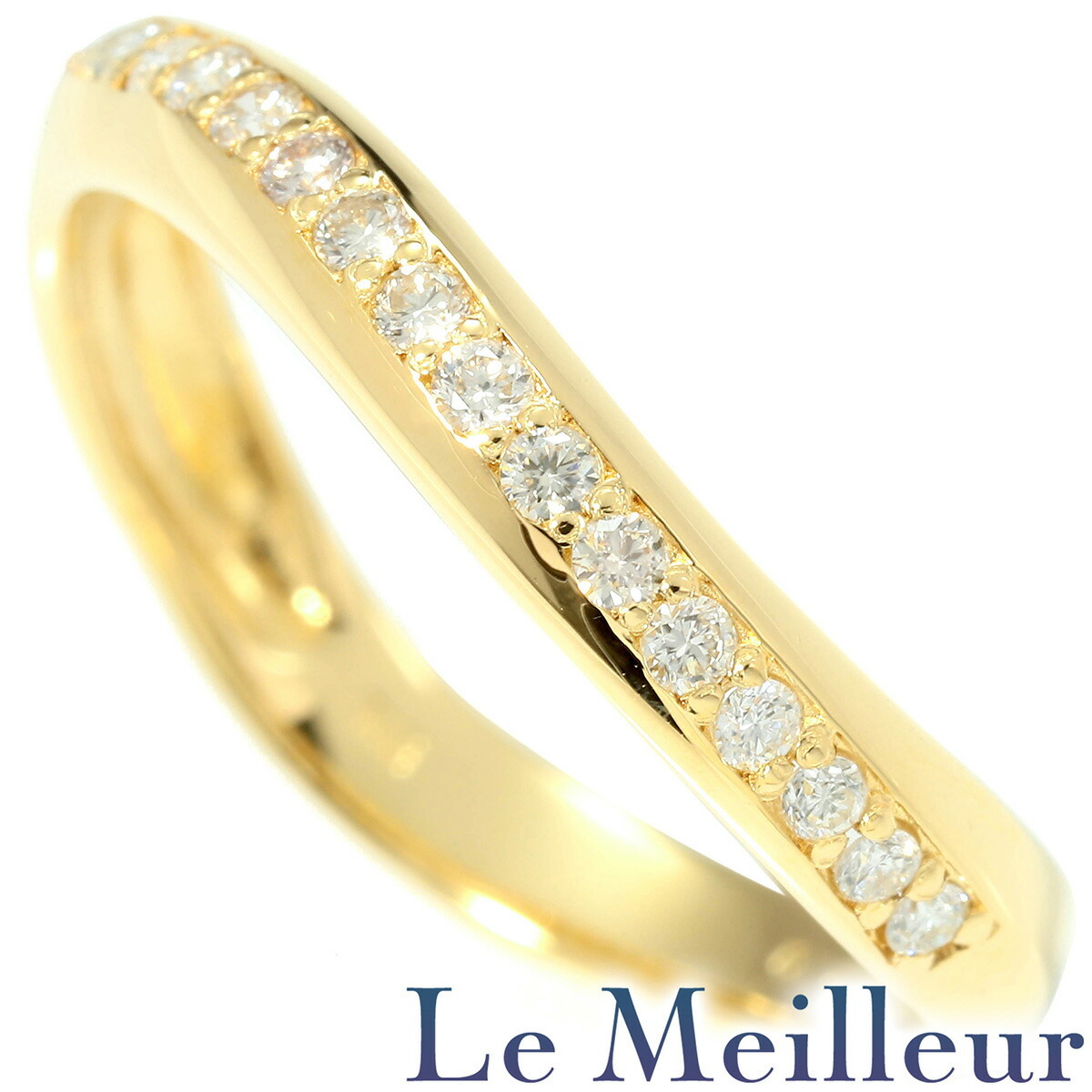 Yahoo!オークション - リング 指輪 ダイヤモンド 0.24ct K18 14号 中古...