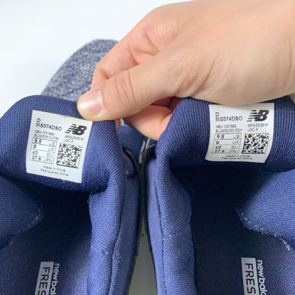 Yahoo!オークション - NEW BALANCE 574 27.5cm ニューバランス スリッ...