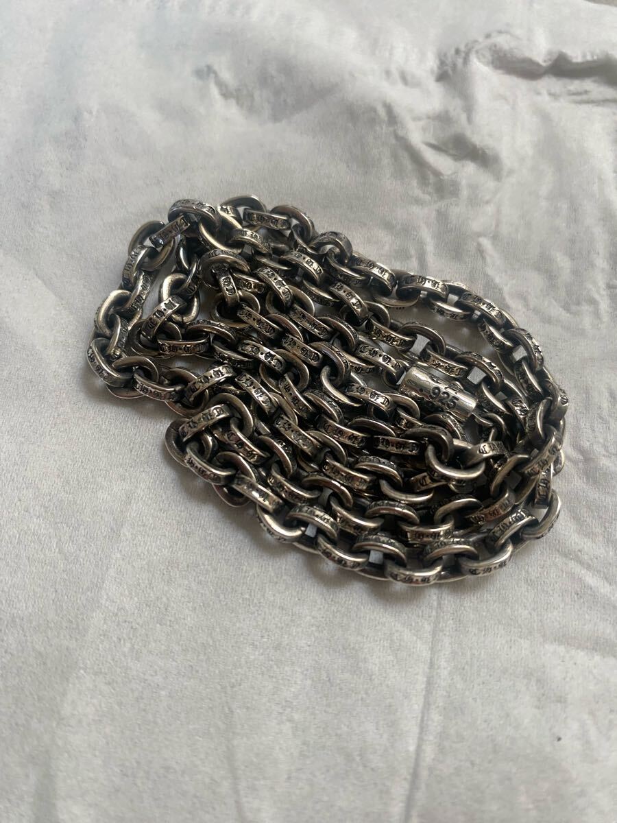 Yahoo!オークション - クロムハーツ シルバー925 ペーパーチェーン 50c...