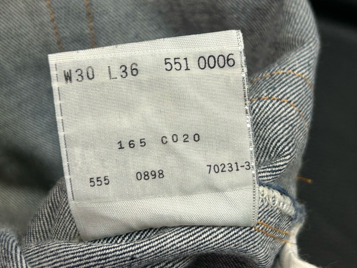 Yahoo!オークション - 美品 98年 LEVI'S リーバイス 551ZXX 濃紺 USA製...