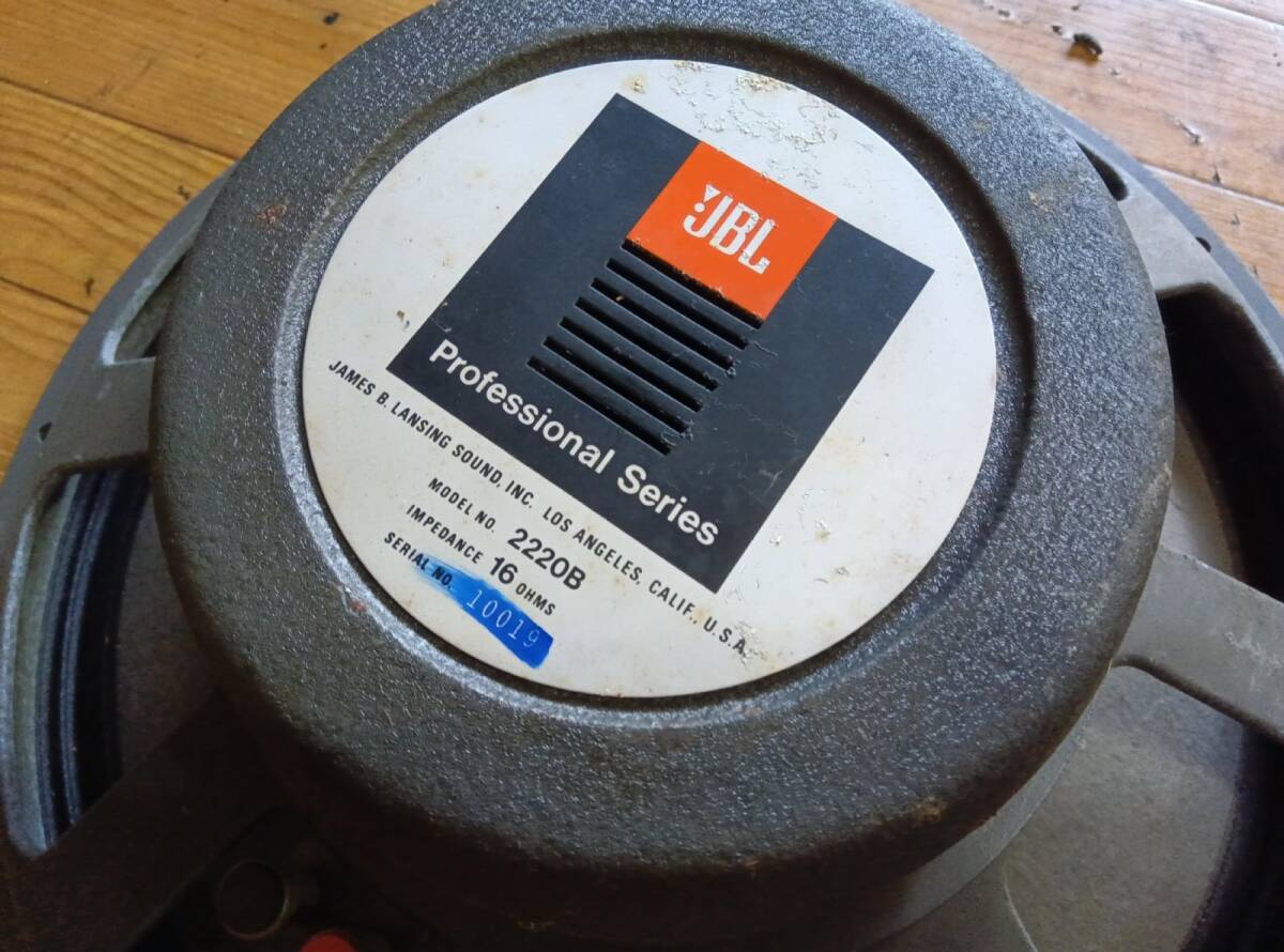 Yahoo!オークション - JBL / 2220B Pair of woofer 16ohms Al-Ni-Co G...
