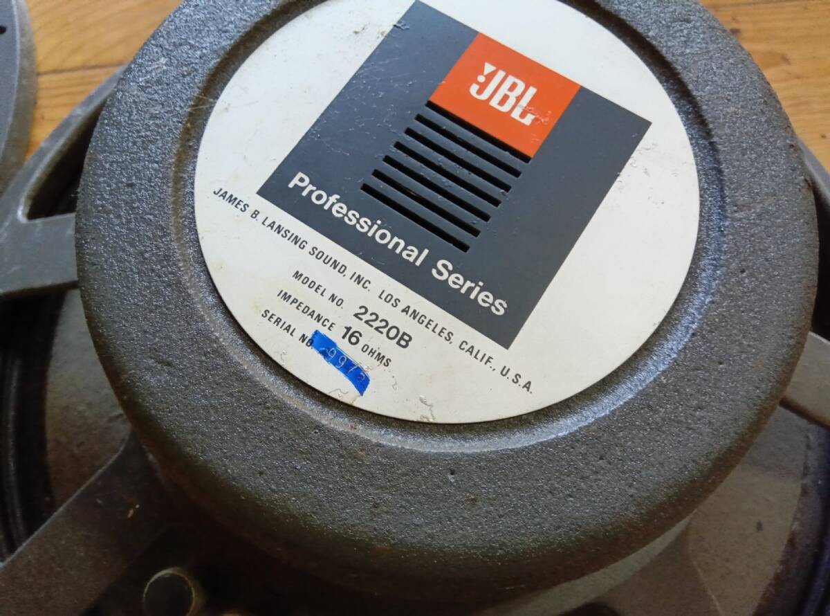 Yahoo!オークション - JBL / 2220B Pair of woofer 16ohms Al-Ni-Co G...