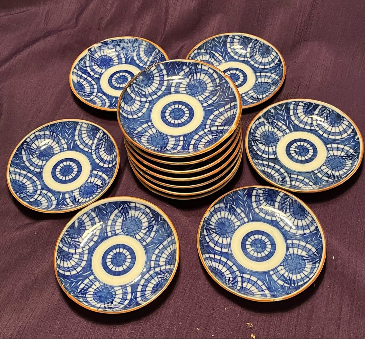 Yahoo!オークション - 銅版蛇目図小皿13枚[7938]