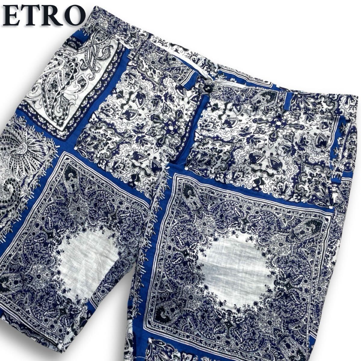 Yahoo!オークション - 入手困難/希少2XL エトロ《幻の逸品》ETRO リネ...