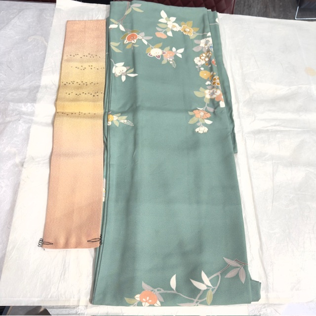 Yahoo!オークション - H7-7-123 着物 付け下げ 長襦袢 重ね襟 3点セッ...