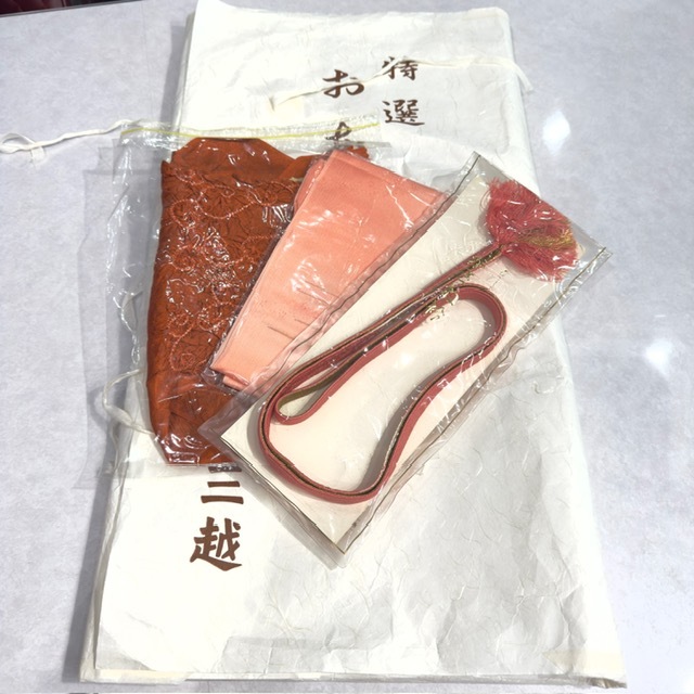 Yahoo!オークション - H7-7-124 着物 帯 帯上げ 帯締め 4点セット