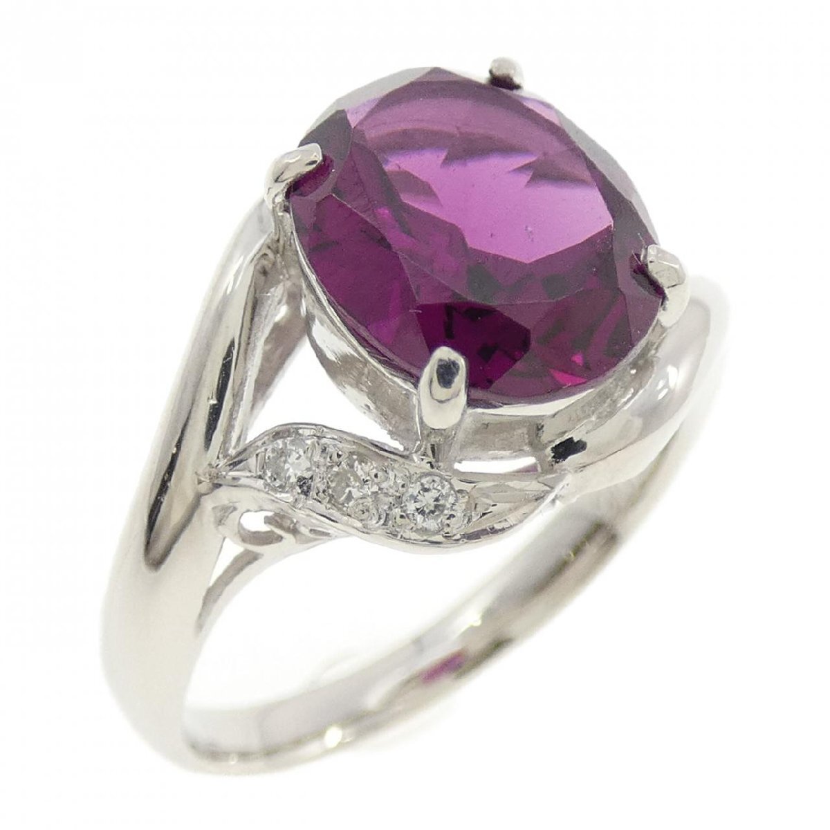 Yahoo!オークション - PT900 ガーネット リング 2.80CT