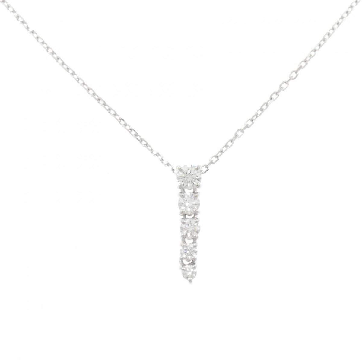 Yahoo!オークション - ミキモト ダイヤモンド ネックレス 0.37CT