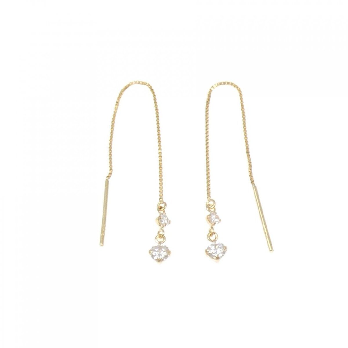 Yahoo!オークション - K18YG ダイヤモンド ピアス 0.18CT