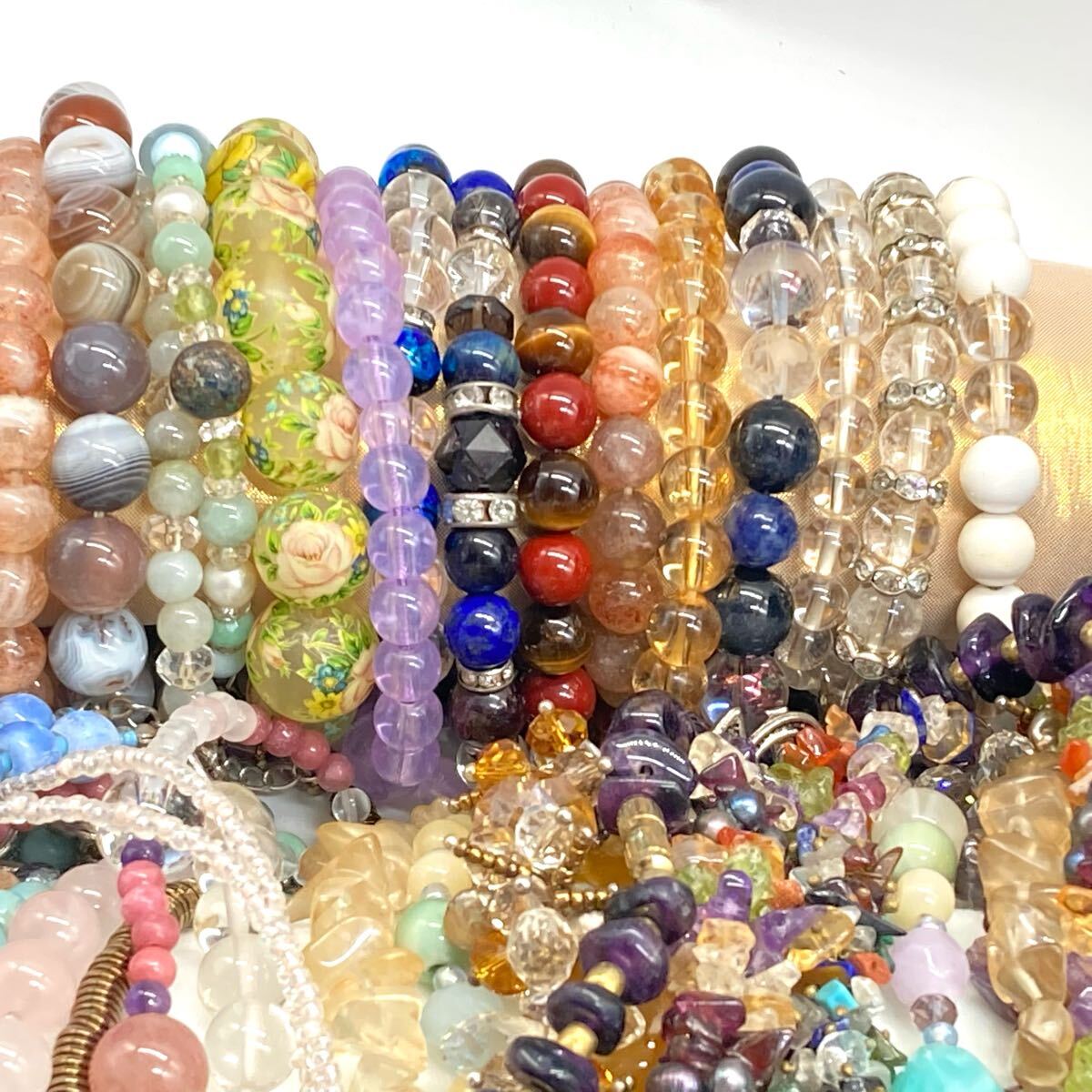 Yahoo!オークション - 天然石多数 [アクセサリーおまとめ]u 約1995g ...