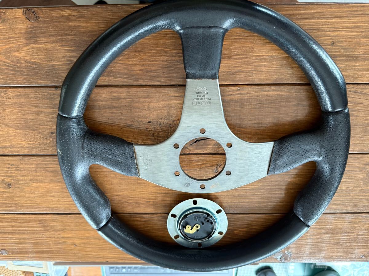 Yahoo!オークション - ステアリング MOMO 35 当時物 モモ ハンドル 旧...