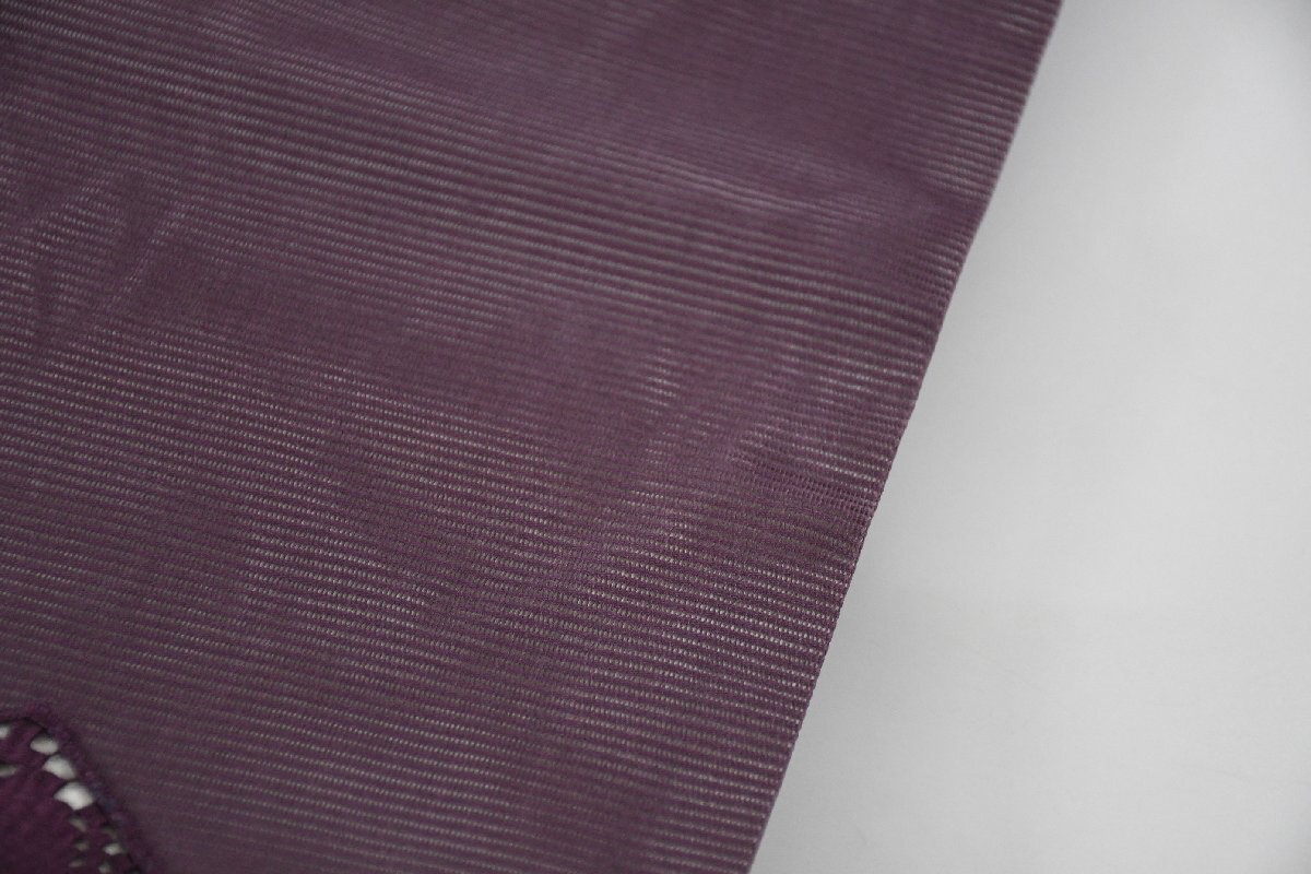 Yahoo!オークション - 名古屋帯 夏帯 レース柄 紫色 帯丈358cm 着物屋 ...