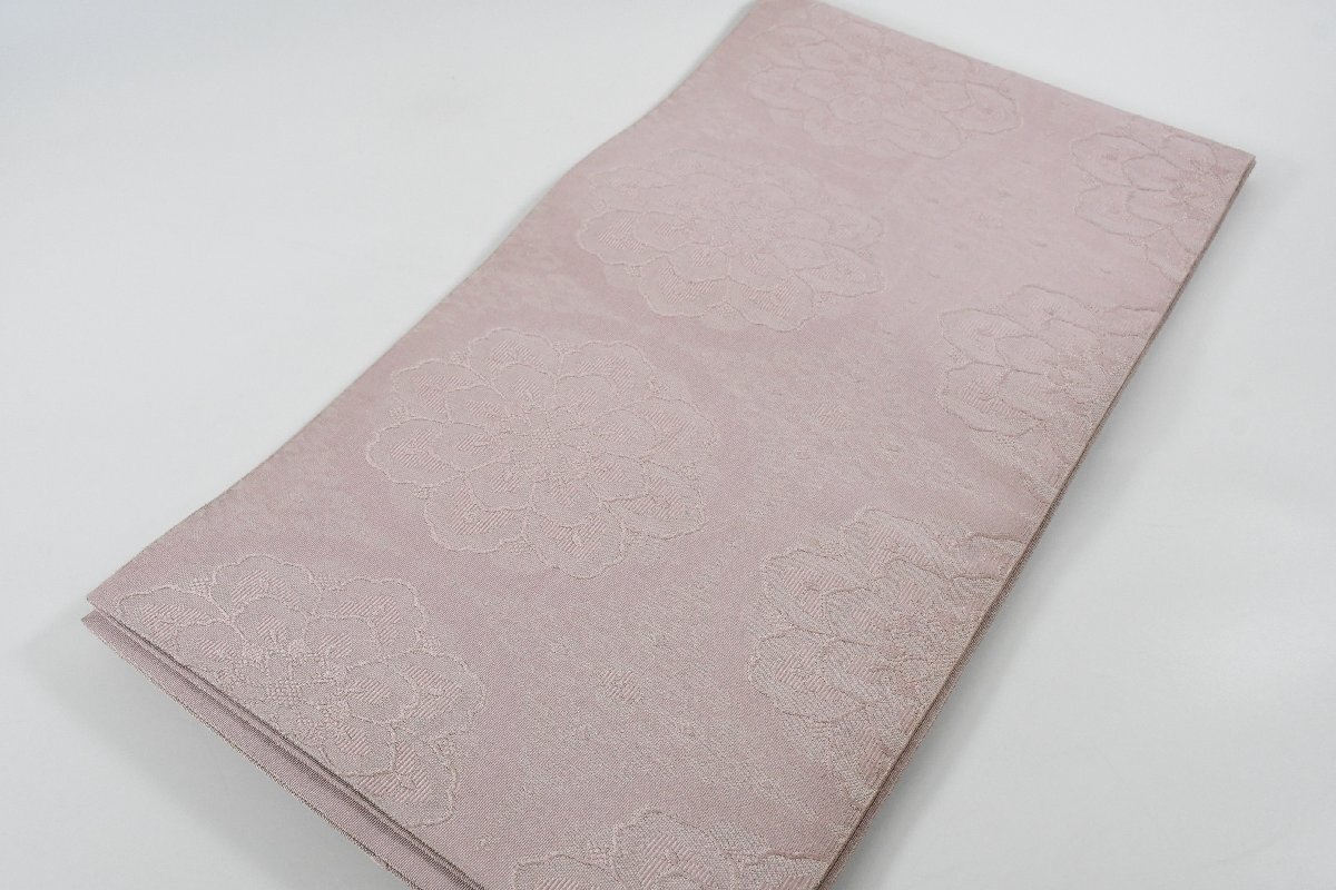 Yahoo!オークション - 袋帯 全通柄 花 帯丈434cm 着物屋 ne-15782 桜庭...