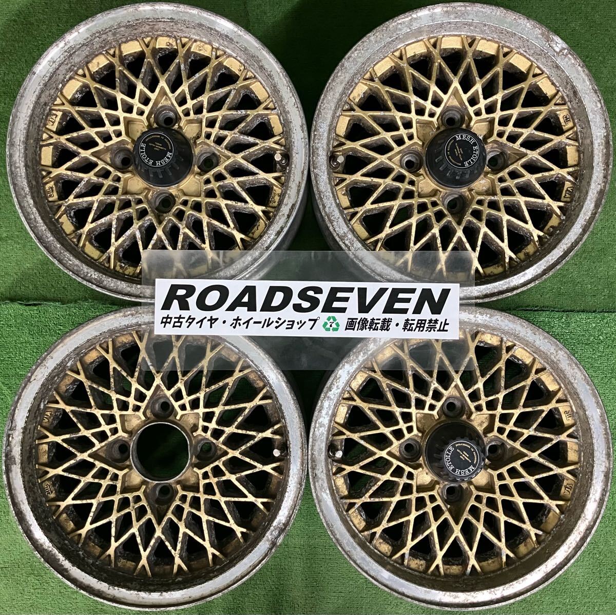 Yahoo!オークション - MESH ETOILE 当時物 14インチ 14×6J +20 4H PC...