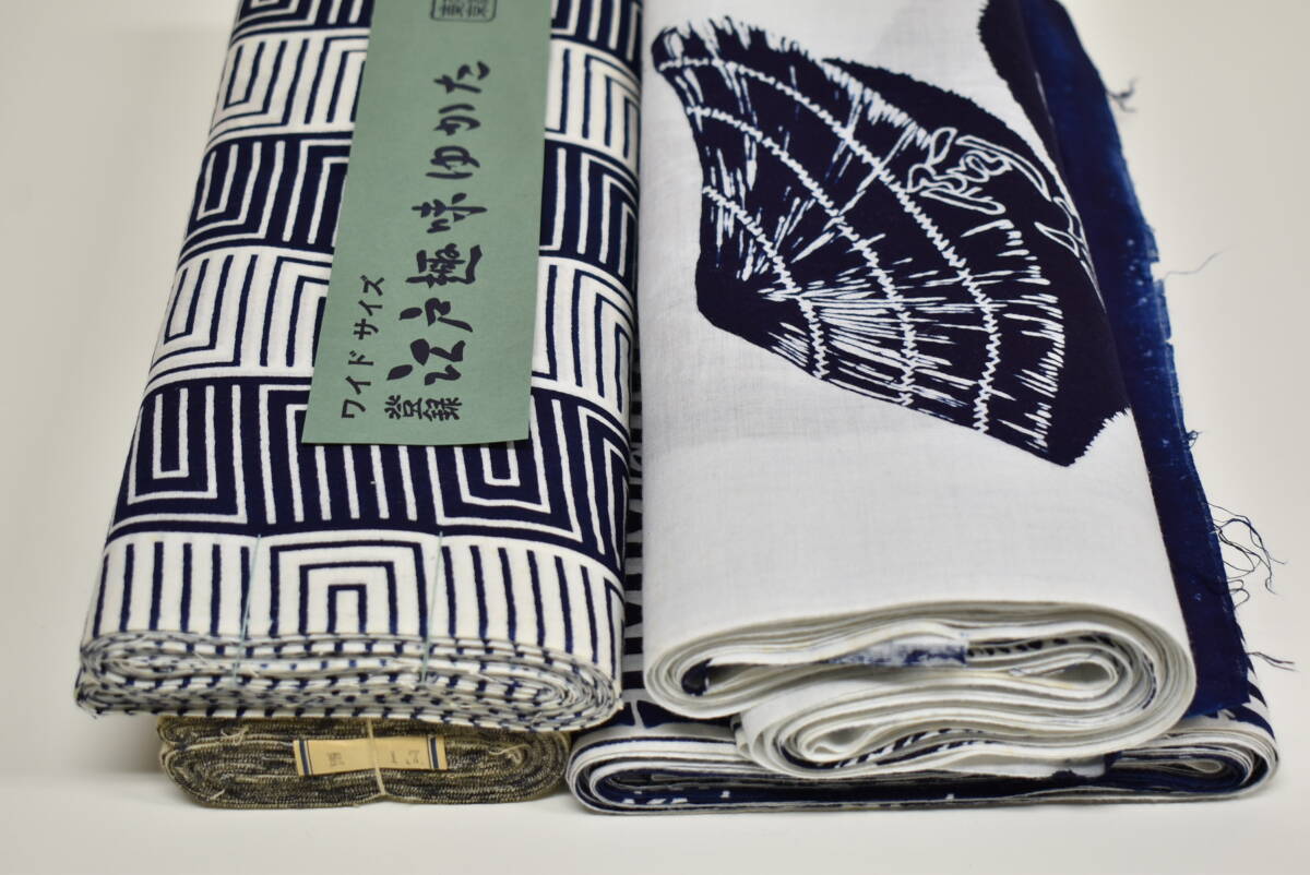 Yahoo!オークション - 【きものや】A616 すべて木綿浴衣反物 着尺 本染...