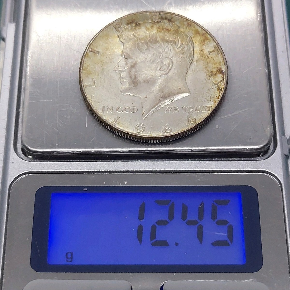 Yahoo!オークション - ケネディ ハーフダラー 1964年 12.45g 銀貨 品位...