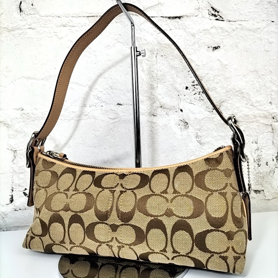 Yahoo!オークション - 【 COACH 】 コーチ 8K01 シグネチャー 総柄 ロ...